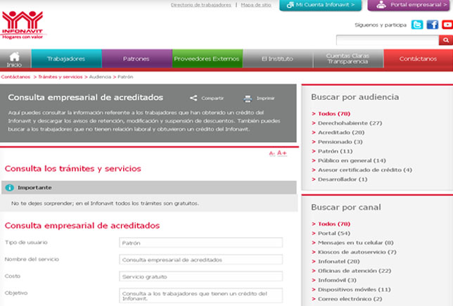 En marcha Portal Empresarial del Infonavit- Grupo Milenio