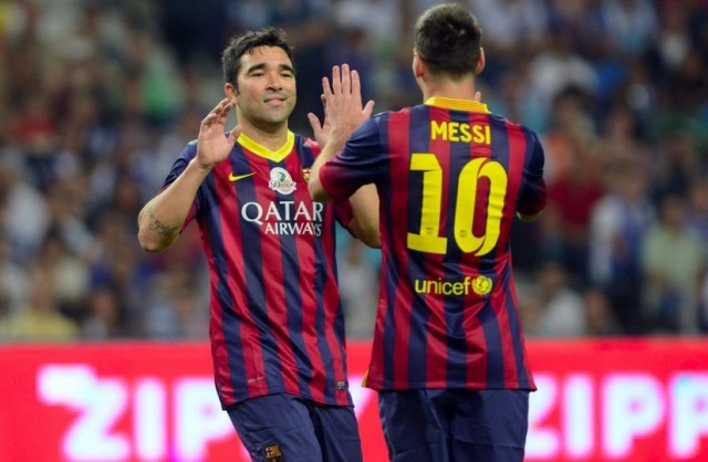 Messi y Eto'o marcan en el homenaje de Deco- Grupo Milenio