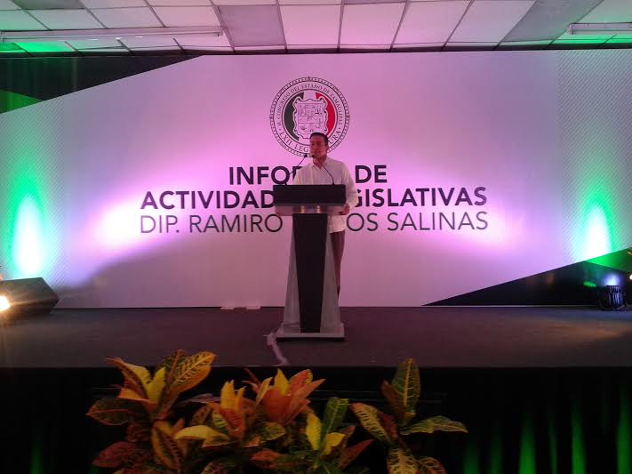Rinde Ramiro Ramos informe de actividades legislativas- Grupo Milenio