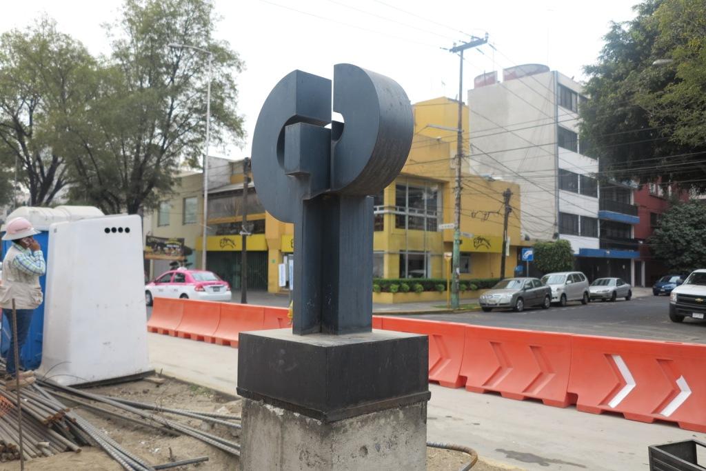 Por obras, removerán esculturas en Río Mixcoac- Grupo Milenio