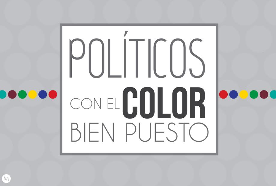 Los políticos usan el color de su partido- Grupo Milenio