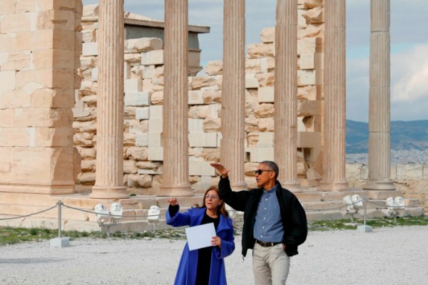 En su última gira presidencial, Obama visita la Acrópolis - Grupo Milenio