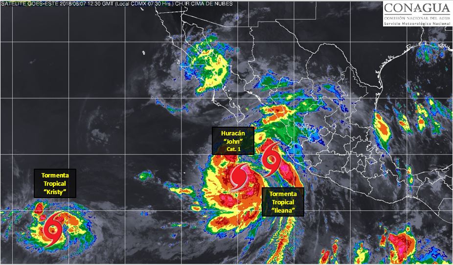 Huracán 'John' se fortalece; dejará lluvias en 5 estados - Grupo Milenio