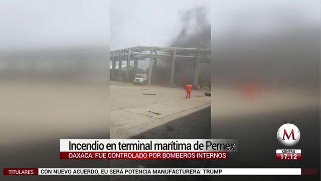 Se registró incendio en terminal marítima de Pemex en Oaxaca- Grupo Milenio