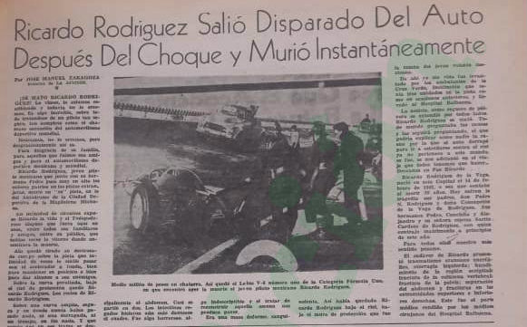 Así contó La Afición la muerte de Ricardo Rodríguez en 1962- Grupo Milenio