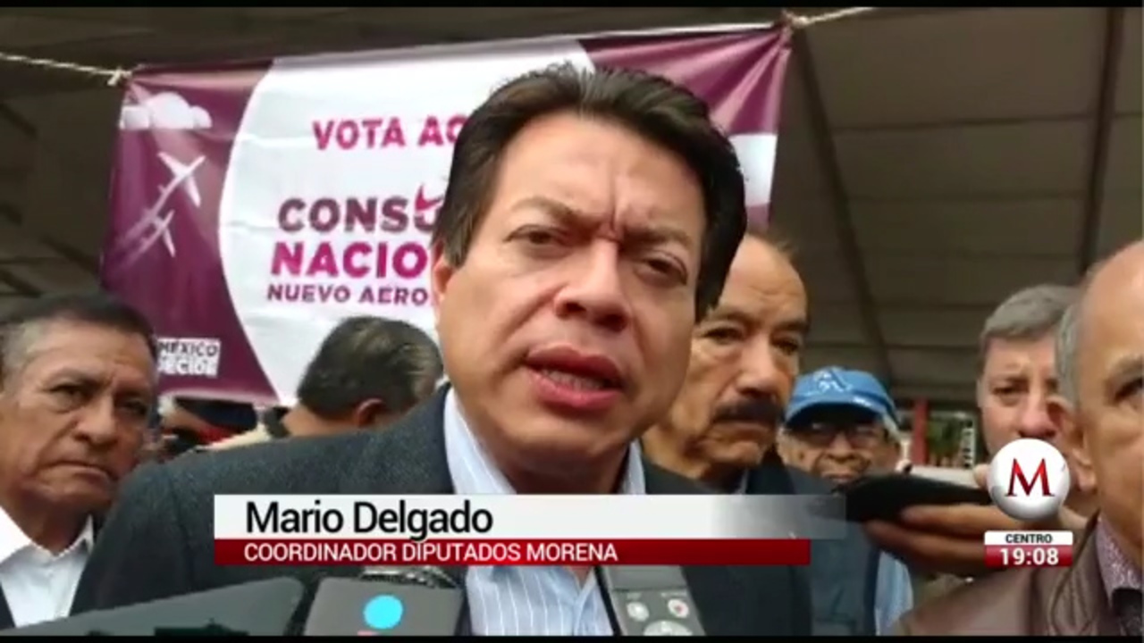 Mario Delgado palomeó Texcoco en consulta de NAIM - Grupo Milenio