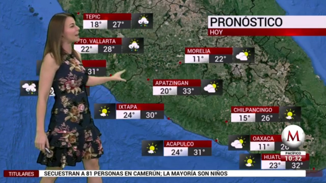 Arlett Fernández nos da el pronóstico del tiempo para este lunes 5 de ...