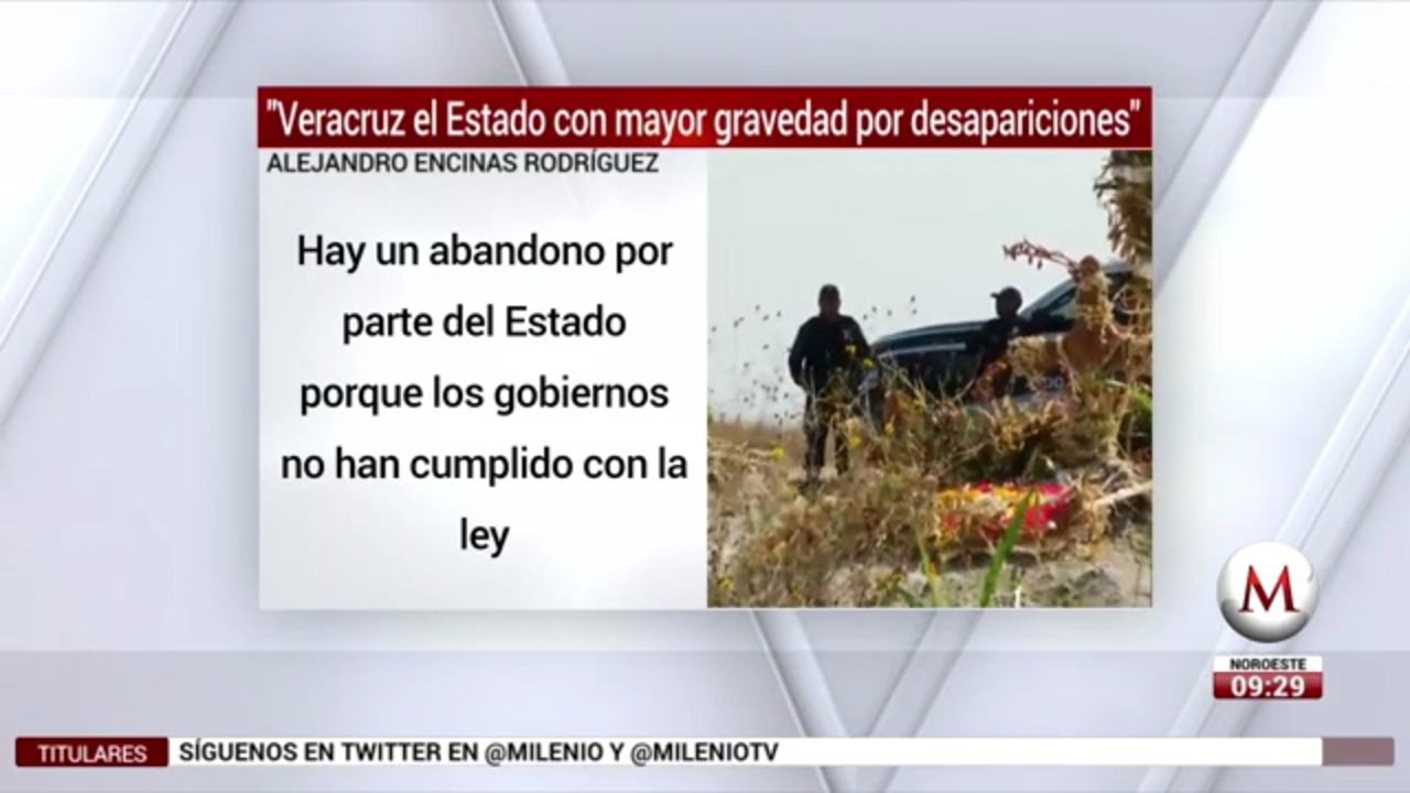 'Veracruz , Estado con mayor gravedad por desapariciones': Alejandro ...