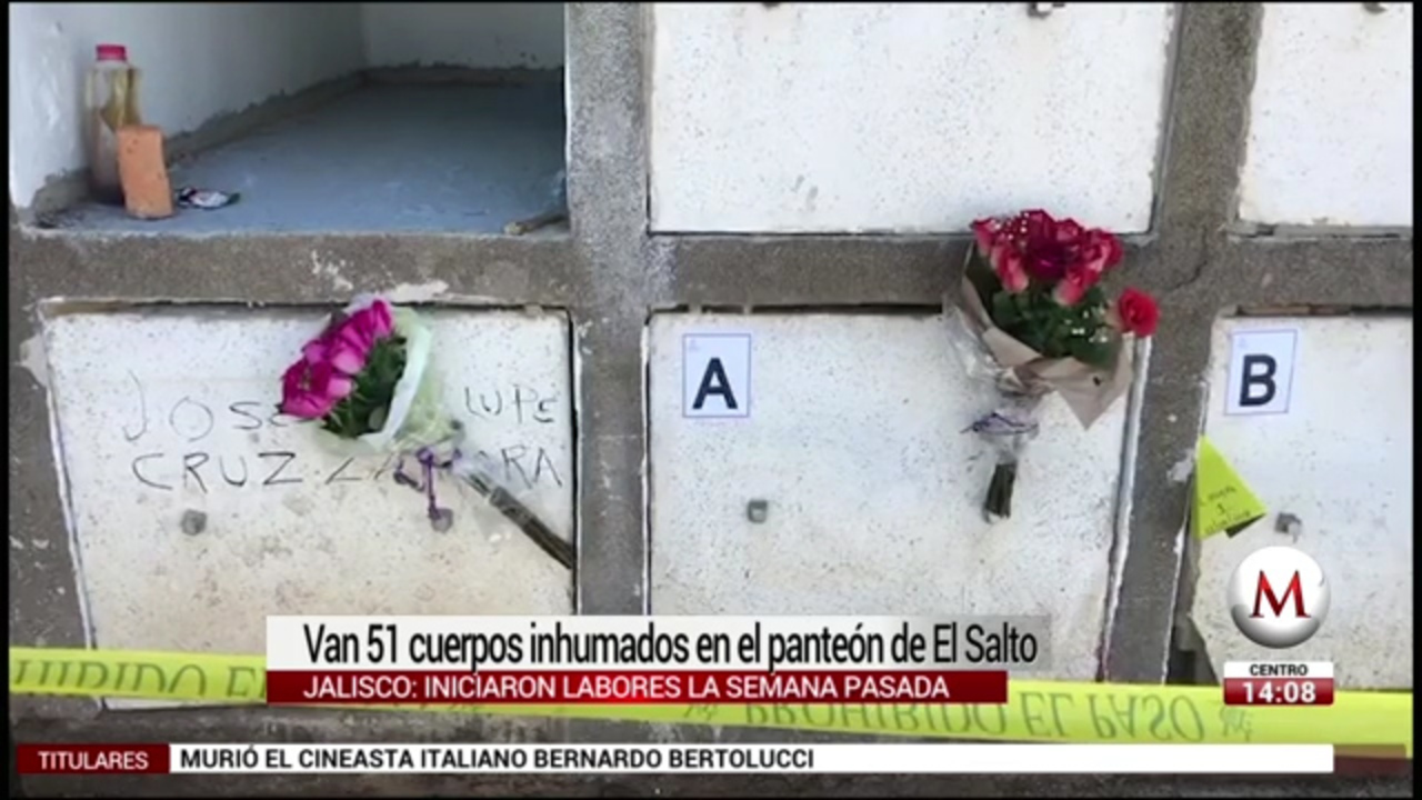 Van 51 cuerpos inhumados en el panteón de El Salto - Grupo Milenio