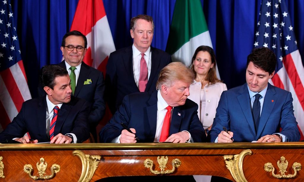 FOTOS Firma del TMEC: Trump, Peña y Trudeau, ¿se copiaron la tarea ...