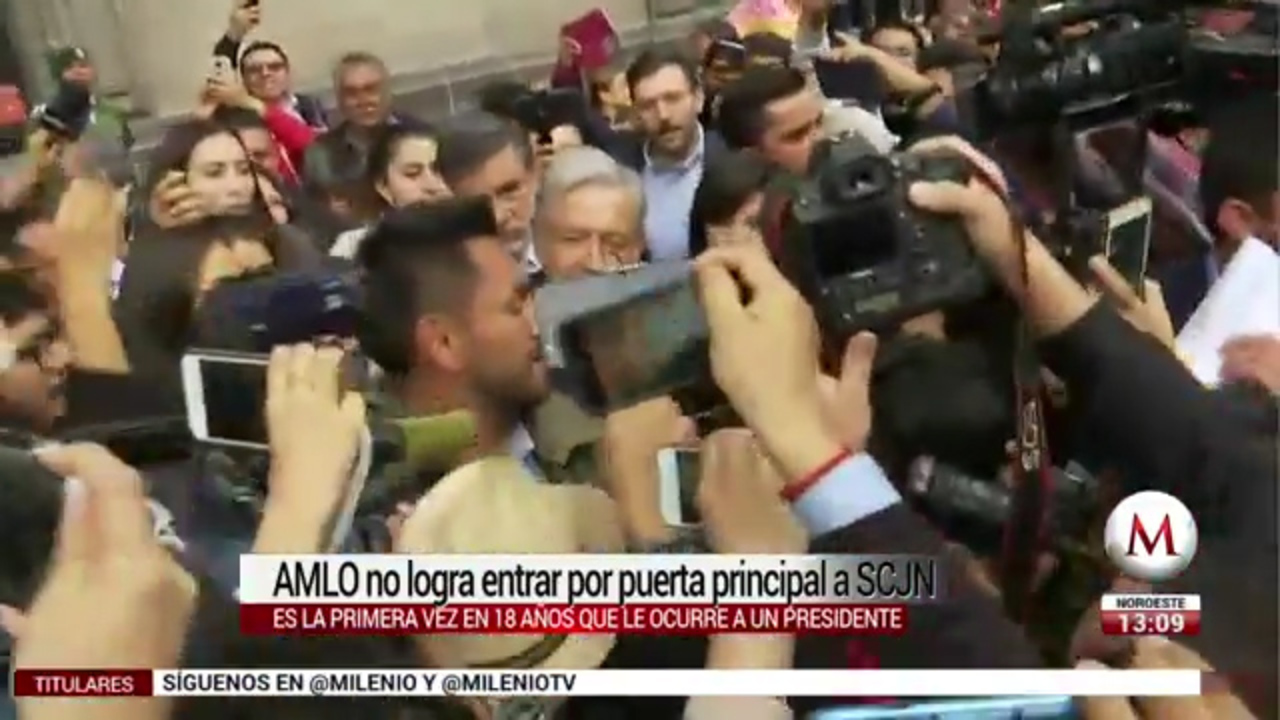 Por primera vez en 18 años el Presidente entra por la puerta lateral de ...
