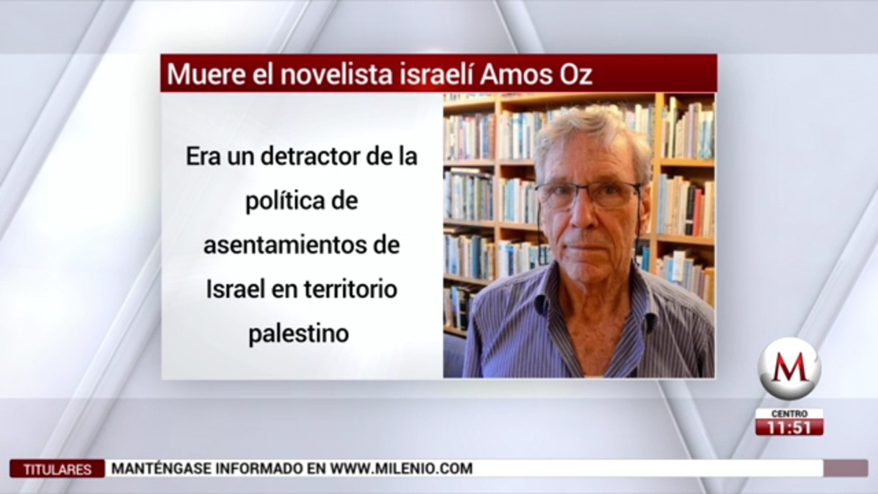 Murió Amoz Oz, un emblema de la literatura de Israel - Grupo Milenio