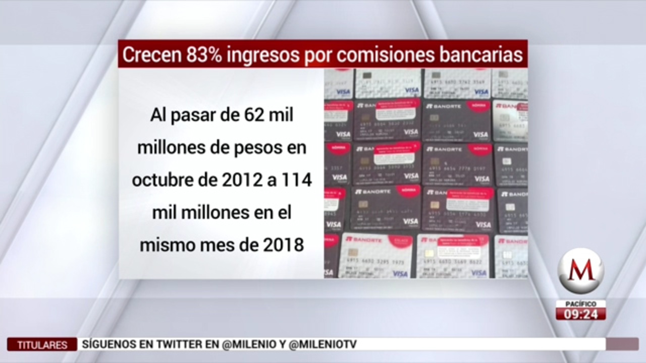 Crecen 83% ingresos por comisiones bancarias - Grupo Milenio