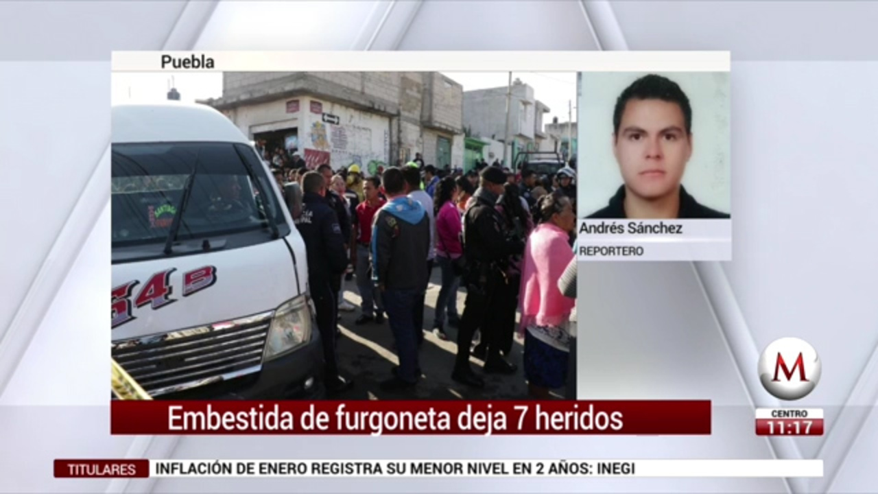 Resultan siete personas lesionadas tras ser embestidas por combi en ...