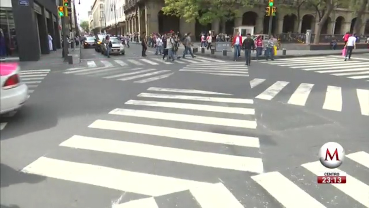 CdMx va con Tokio: pinta cruces peatonales en diagonal - Grupo Milenio