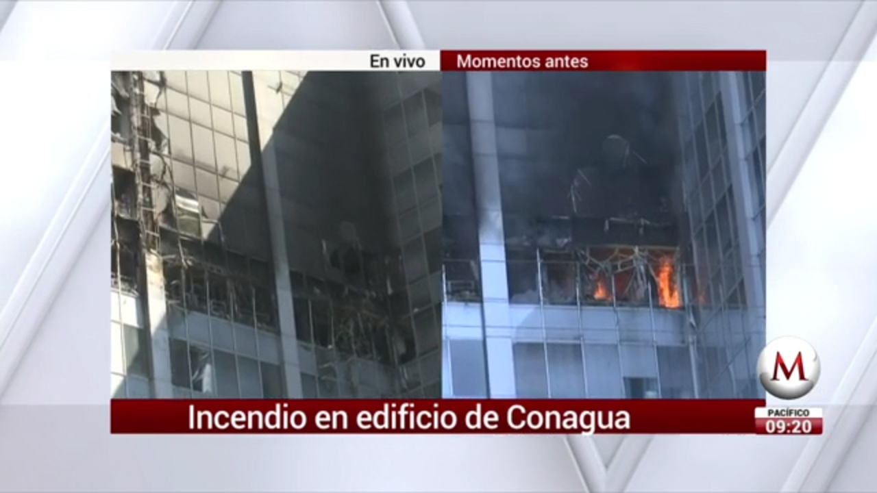 Incendio consume edificio de la Conagua- Grupo Milenio