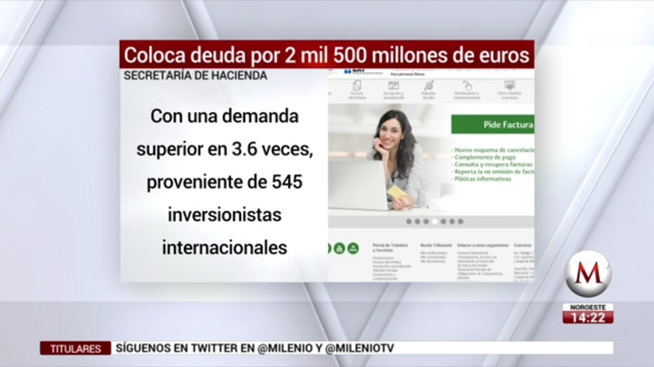 Gobierno federal coloca deuda por 2 mil 500 millones de euros - Grupo ...