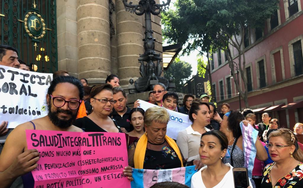 Activistas transexuales protestan en Congreso de CdMx- Grupo Milenio