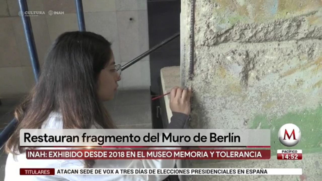 El INAH restaura fragmento del Muro de Berlín - Grupo Milenio