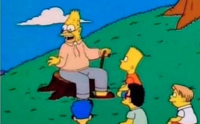 Meme de los Simpsons: Abarham Simpson origen- Grupo Milenio