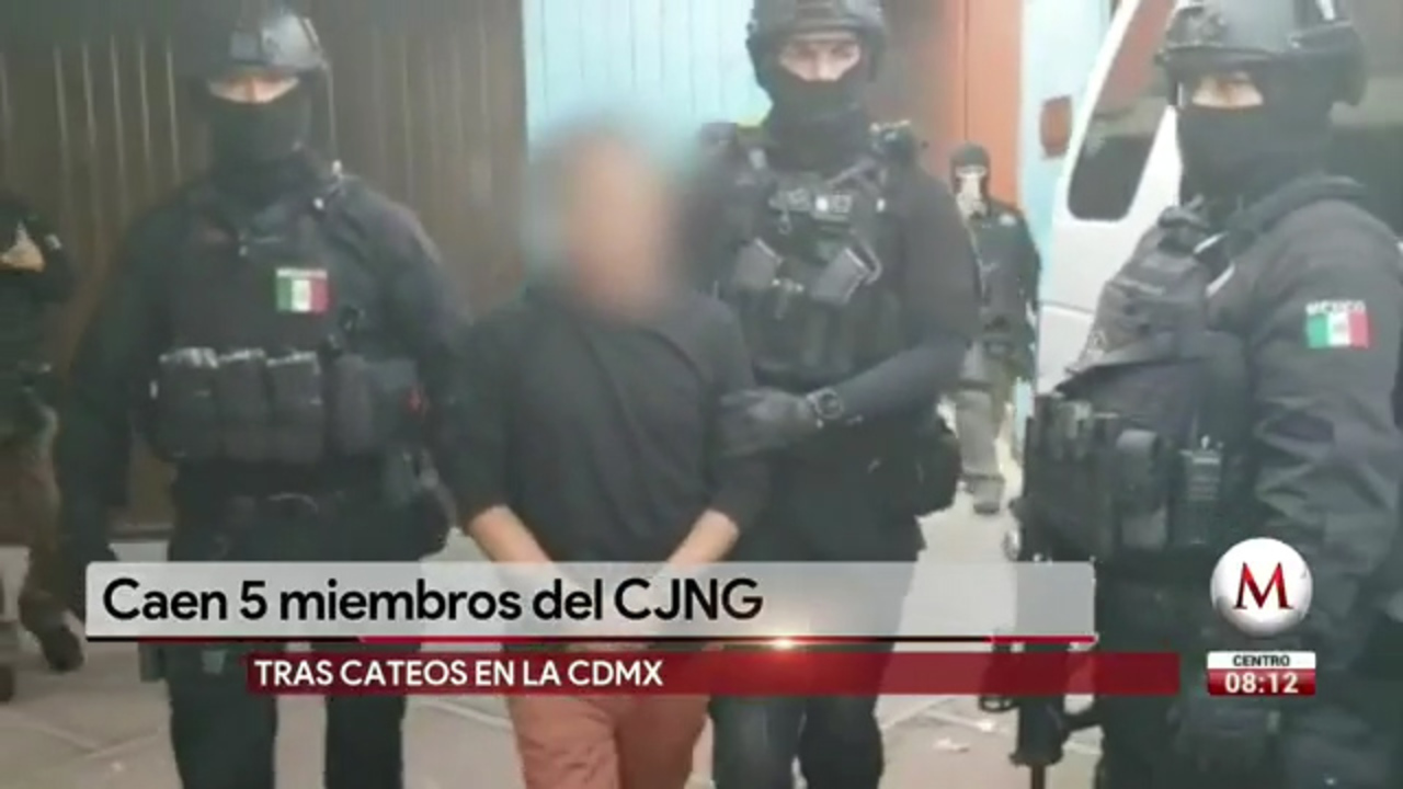 Caen 5 miembros del CJNG en CdMx- Grupo Milenio