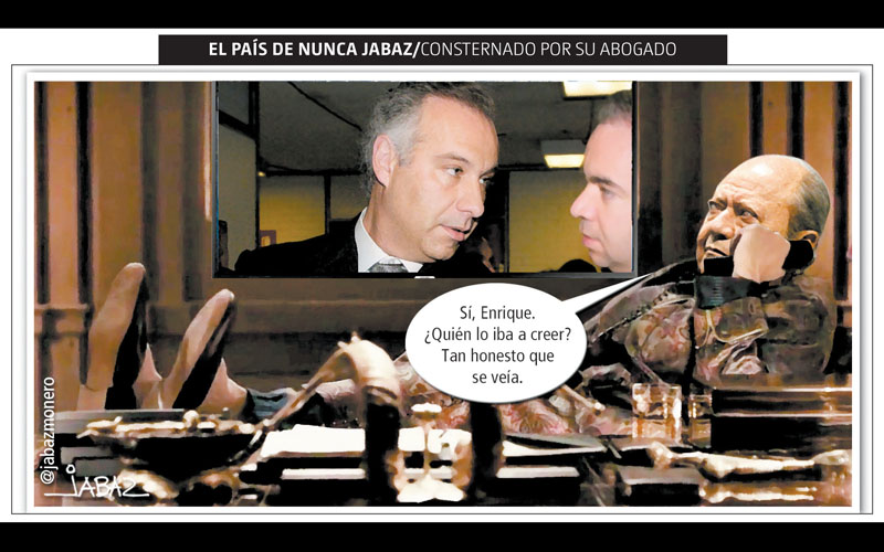 Consternado por su abogado - Grupo Milenio