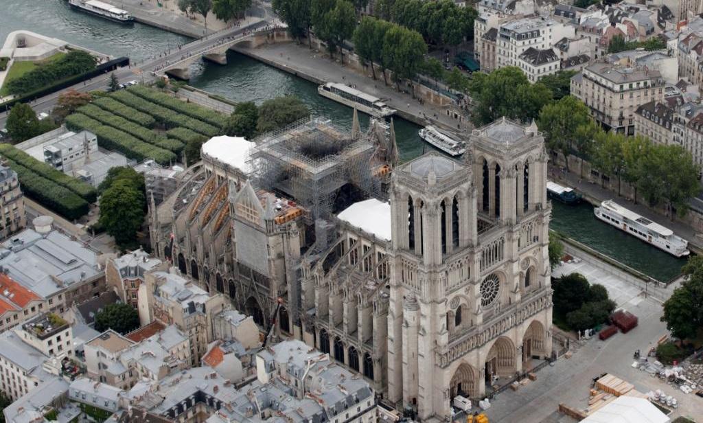 Fotos: La reconstrucción dentro de Notre Dame en París- Grupo Milenio