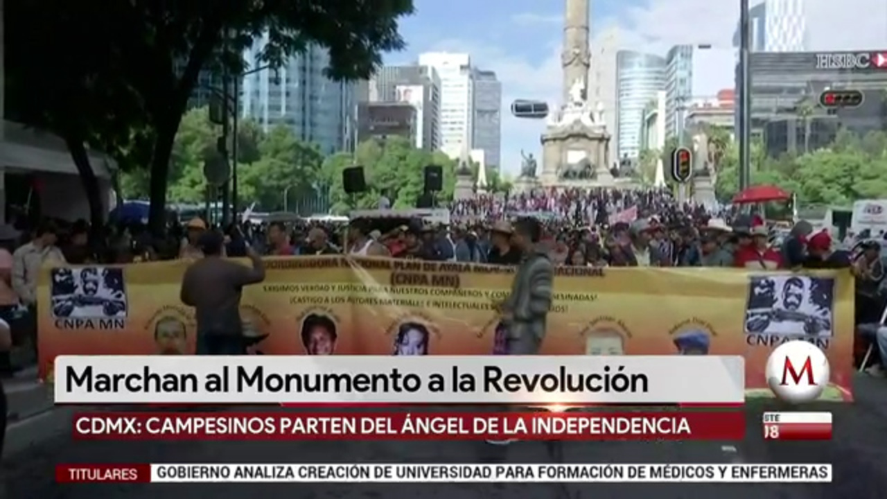 Marchan en el Monumento a la Revolución - Grupo Milenio