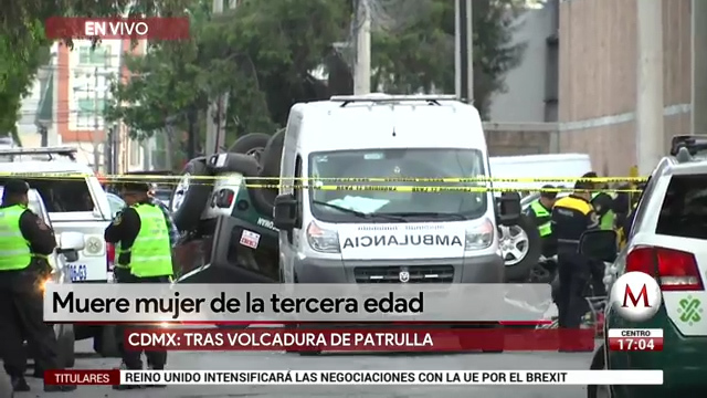 Patrulla vuelca en la GAM; hay una persona muerta - Grupo Milenio