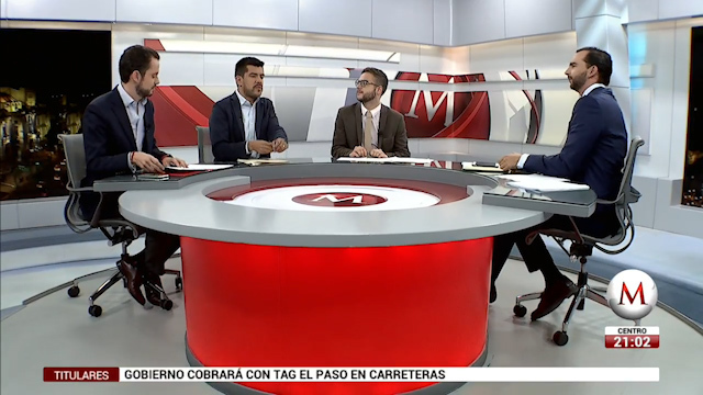 Juan Pablo Adame, Paul Ospital y Abraham Mendieta. - Grupo Milenio