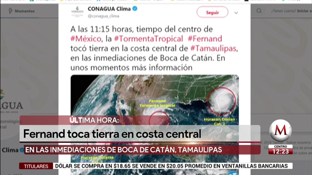 Tormenta tropical 'Fernand' toca tierra en Tamaulipas - Grupo Milenio