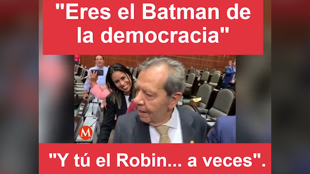 "Eres el Batman de la democracia", dice Mario Delgado a Muñoz Ledo ...
