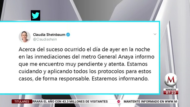 'Estoy pendiente y atenta' por caso Laura Karen: Sheinbaum - Grupo Milenio
