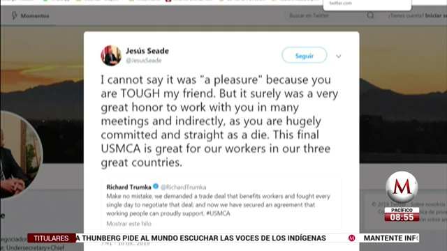 Jesús Seade responde al líder sindical de Estados Unidos Richard Trumka ...