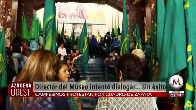 Campesinos protestan por cuadro 'La Revolución', la pintura de Zapata ...