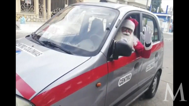 SANTA CLAUS de TAXISTA por todo Tampico - Grupo Milenio