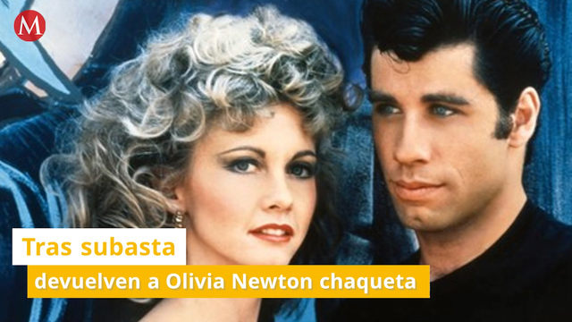 Tras subasta, devuelven a Olivia Newton chaqueta de cuero que utilizó ...