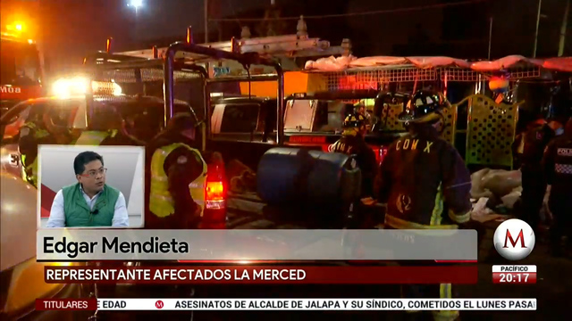 Entrevista Edgar Mendieta. Locatarios afectados tras el incendio en el ...