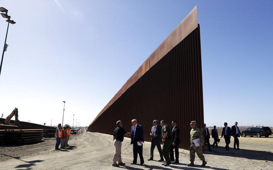 Construcción del muro fronterizo EU México lleva 160 de 724 kilómetros ...