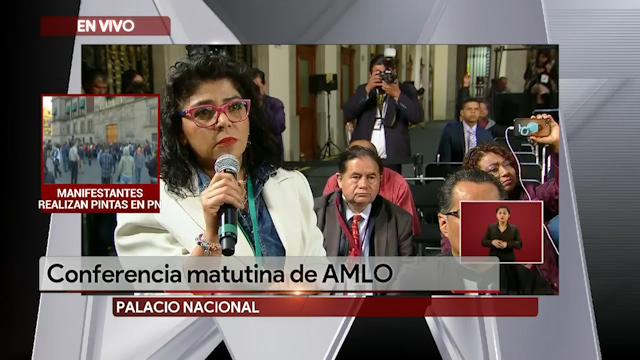 Frida Guerrera cuestiona a AMLO sobre feminicidios - Grupo Milenio