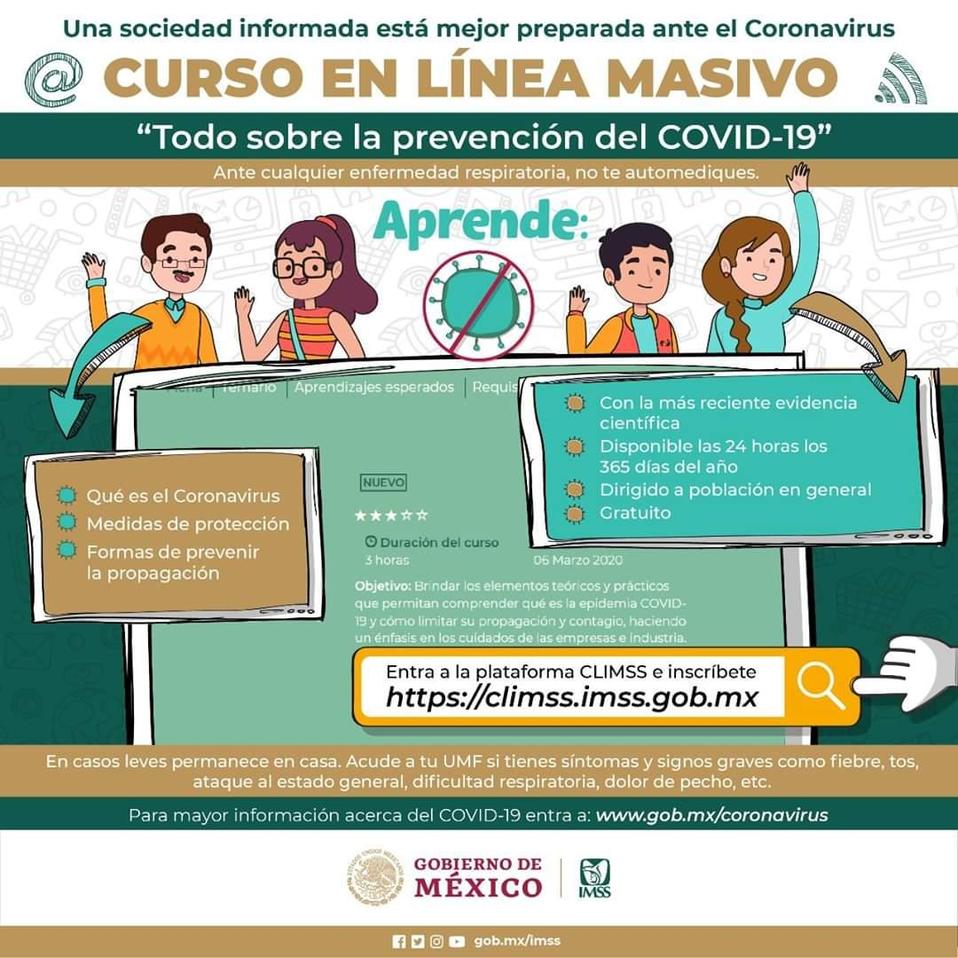 IMSS lanza curso en línea de Covid-19 - Grupo Milenio
