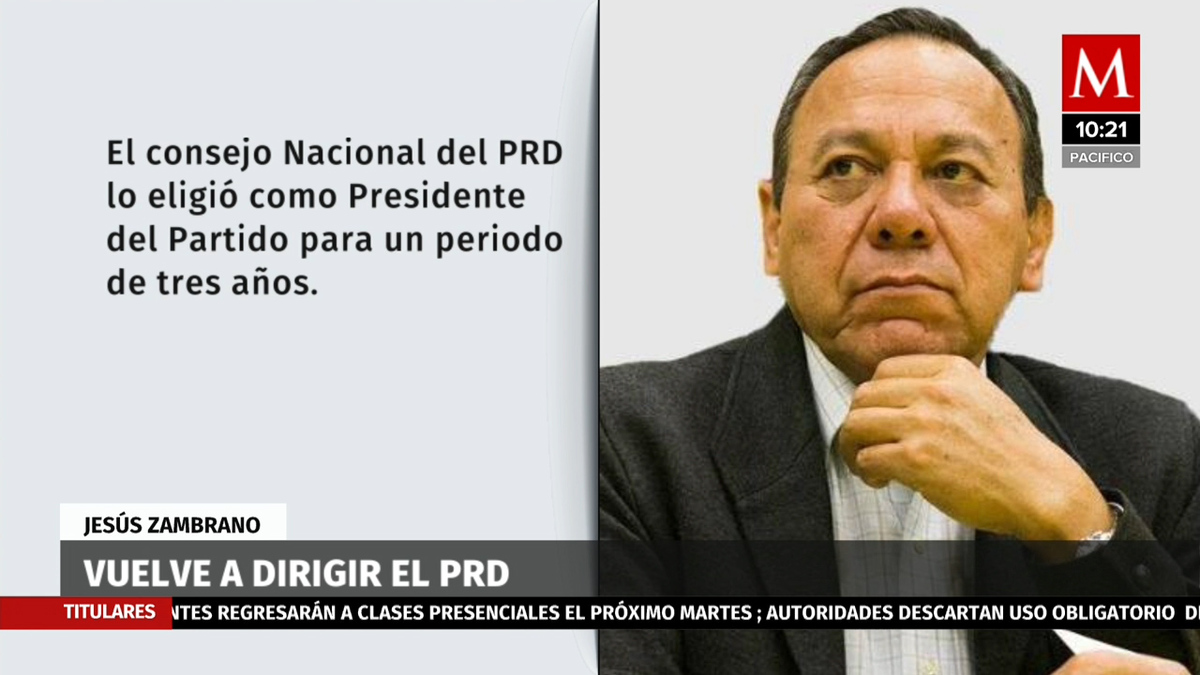 PRD elige a Jesús Zambrano como dirigente del partido- Grupo Milenio