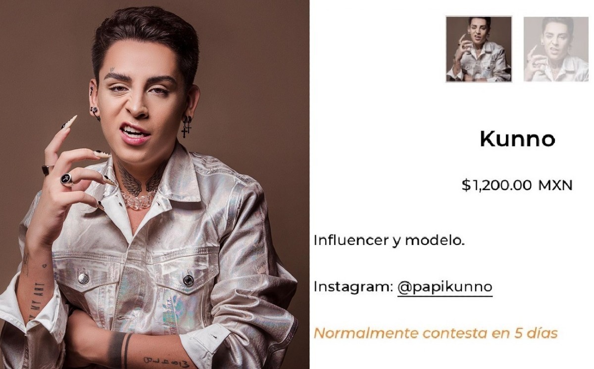 Kunno. Influencer cobra por mandar saludos y lo critican en redes ...