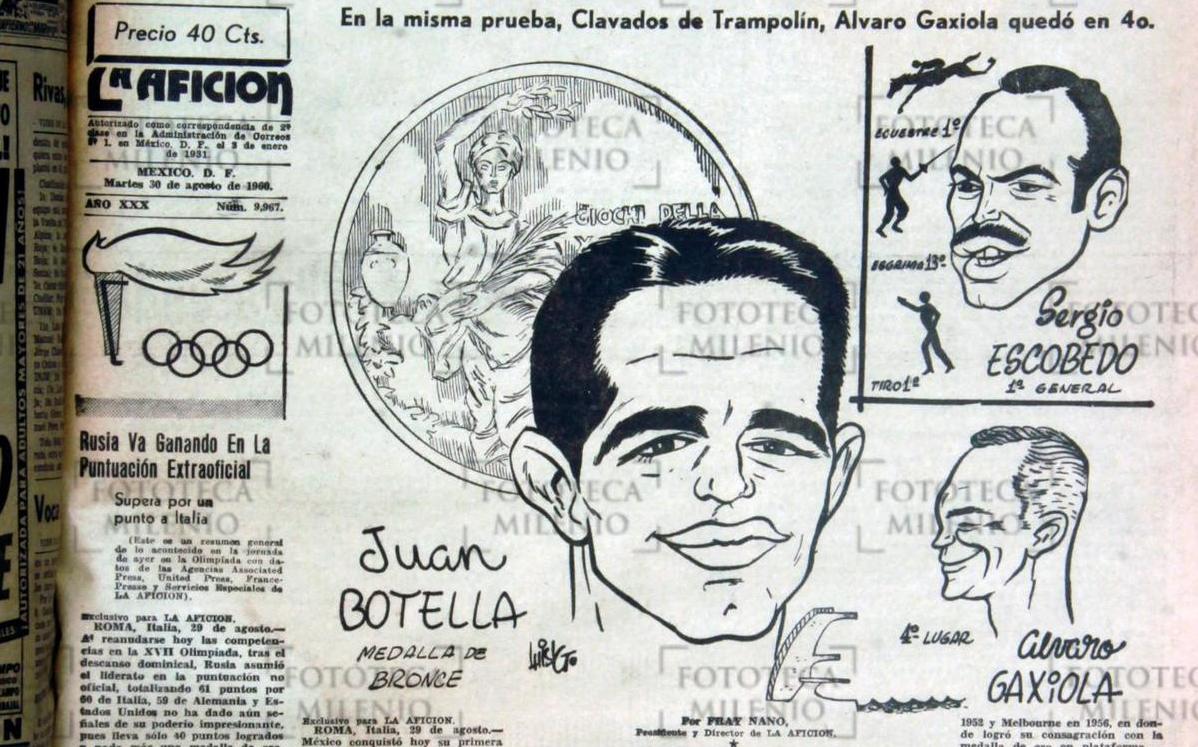Juan Botella Medina, la única medalla en los Juegos Olímpicos de 1960 ...