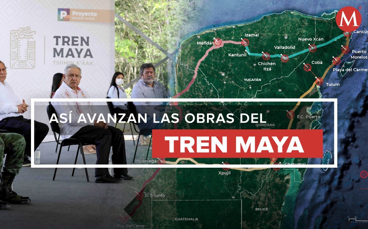 Tren Maya. Así avanza la megaobra de AMLO al 1 de diciembre- Grupo Milenio