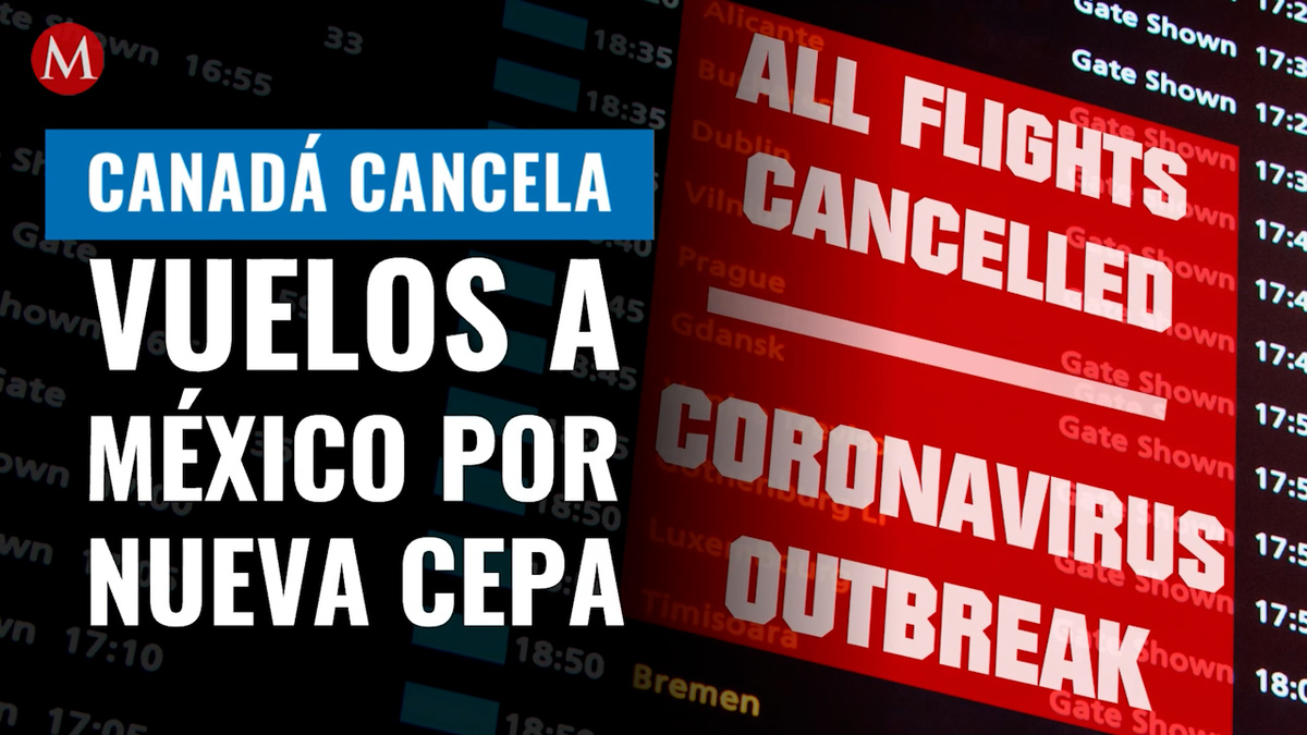 Canadá cancela vuelos a México por nueva cepa- Grupo Milenio