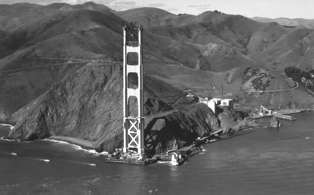 10 Fotos de la Construcción del Puente Golden Gate; cómo se veía antes ...
