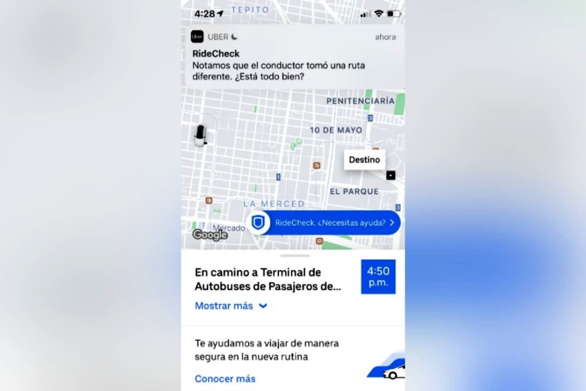 Uber integra "RideCheck" para proteger usuarios y conductores regios ...