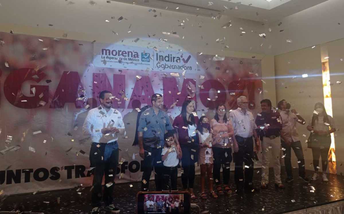 Indira Vizcaíno proclamó su triunfo en Colima- Grupo Milenio