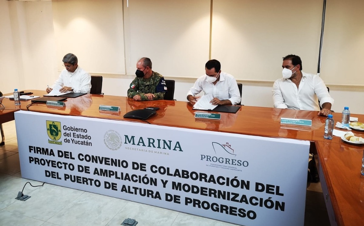 API firma convenio con Yucatán para modernizar el Puerto de Progreso ...